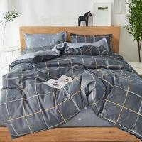 China 100% Polyester Fabric King Size Linen Bed Room Set with Duvet Cover and Flat Sheet for sale
