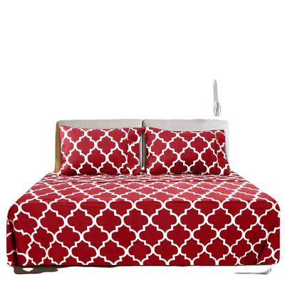 China Personalized Luxury Customized Design 4-Piece Bed Sheet Set with 300 Thread Count for sale