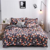 China Bedroom African Bedding Set with 300tc Thread Count and Custom Leaf Pattern Printing for sale