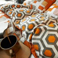 China Yarn Dyed Pattern 100% Bamboo Duvet Cover Set Modern Style with Bedsheet Pillowcases for sale