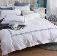 China Elegant Home 60s Pure Cotton Customized Hotel Bedding Set with YARN DYED Pattern for sale