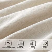 China Queen Size Stone Washed French Linens Bedding Set of 4 100% Pure Flax Linen Europe Style for sale