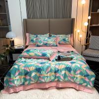 China 100%TENCEL 300TC 60S Fabric Density Tencel Flowers Duvet Cover Cotton Bedding Set for sale
