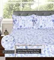 China 133x72 Woven 100% Cotton Bed Sheets 4 Pcs Bed Sets Organic Cotton Material for sale