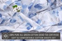 China 133x72 Woven 100% Cotton Bed Sheets 4 Pcs Bed Sets Organic Cotton Material for sale
