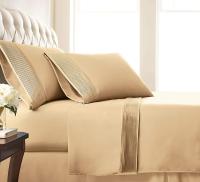 China Minimalist Folded Microfiber Polyester Cotton Hotel Household Four-Piece Bed Linen Set for sale