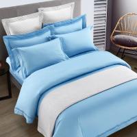 China Poly Cotton Hotel Comfort Sheet Quilt Cover Pillowcase Set for 2.2m 7 feet Bed for sale