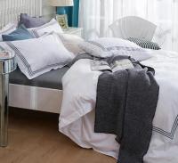 China Poly Cotton Hotel Comfort Sheet Quilt Cover Pillowcase Set for 2.2m 7 feet Bed for sale