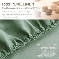 China Deep Pocket 1.5-2 Kg Luxury Stonewashed French Linen Bed Sheets 3 Pieces Style Luxury for sale