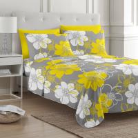 China 100% Polyester Printed Microfiber Fabric Bedding Set of 6 for Home Hotel Hospital School for sale