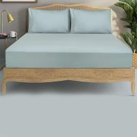 China Home/Hotel/Dormitory Filling no Gray Blue Home Textiles Four Piece Sets 100% Polyester for sale