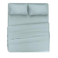 China Home/Hotel/Dormitory Filling no Gray Blue Home Textiles Four Piece Sets 100% Polyester for sale