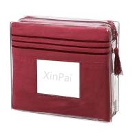 China 80gsm Microfiber Three Lines Embroidery Bed Sheet Set 4pcs for Bedroom for sale