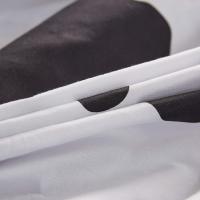 China Full Size Cow Sheet Set 4PCS 1800 Thread Count Black White Cow Sheets with Deep Pockets for sale