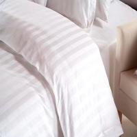 China Comfortable Polyester Brushed Hotel Bedding Sheet and Quilt Set Customized Size for sale