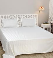 China Simple Style Full Polyester Striped Four-piece Set for Household Fabric Count 40 for sale