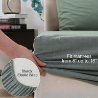 China Non-Filling 100% Washed Cotton 4 Piece Bed Sheets for a Relaxing Sleep for sale