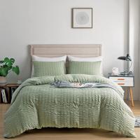 China Customizable Seersucker Duvet Cover Set 3-Piece Luxury Bedding Set Unique Style for sale