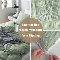 China Customizable Seersucker Duvet Cover Set 3-Piece Luxury Bedding Set Unique Style for sale