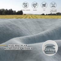 China 100TC Washed French Linen Duvet Cover Set Sustainable Anti Bacteria for sale