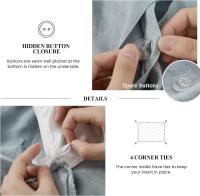 China 100TC Washed French Linen Duvet Cover Set Sustainable Anti Bacteria for sale