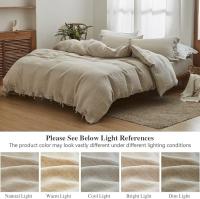 China Solid Color 100% Linen Duvet Cover Set 3pcs Customizable Design for sale