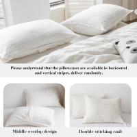 China 100% Pure Linen Duvet Cover Set 3Pcs Striped Washed Natural Flax Bedding Set for sale