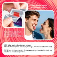 China Mint Flavor Fast Dissolving Vitamin B12 Energy Oral Strips With Nootropic Cognitive Support for sale