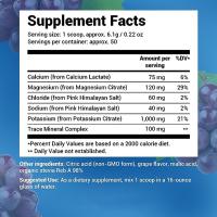 China Private Label Hydration Electrolyte Powder Summer Energy Vitamin Drink With Natural Grape Flavor for sale