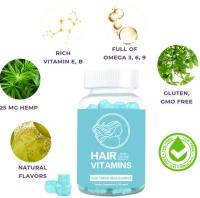 China OEM Private Label Biotin & Collagen Hair Growth Gummies 60/Bottle Sugar Bear Vitamins for sale