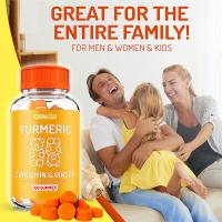 China Turmeric Ginger Gummies with 95% Curcuminoids for Joint Comfort and Immune Support for sale