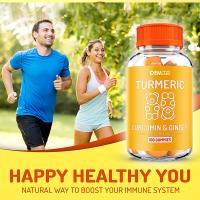 China Turmeric Ginger Gummies with 95% Curcuminoids for Joint Comfort and Immune Support for sale