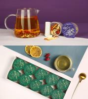 China Low Fat Sugar Free Functional Herbal Tea Customized Flavors Unbroken Blended Herbs Cup Tea for sale