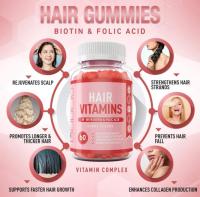 China Private Label Vitamin Hair Regrowth Gummies With Biotin Supplement 50pcs/Bottle for sale