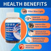 China Sugar Free Vegan Friendly Pectin Based Bright Eye Gummies For Digital Eye Strain Relief for sale