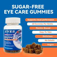 China Sugar Free Vegan Friendly Pectin Based Bright Eye Gummies For Digital Eye Strain Relief for sale