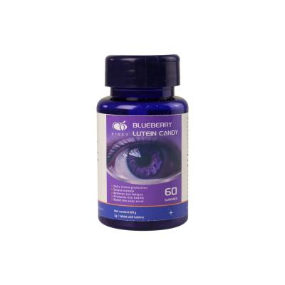 China Sugar Free Organic Lutein Ester Chewing Tablets With Blueberry Flavor For Eye Care Supplement for sale