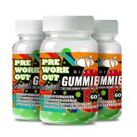 China Private Label Pre Workout Energy Gummies Melatonin Enhancement For Men for sale