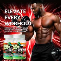 China Private Label Pre Workout Energy Gummies Melatonin Enhancement For Men for sale