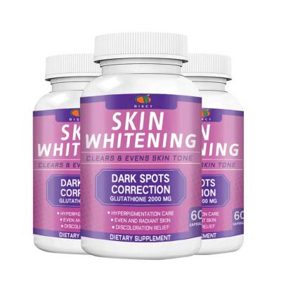 China 2000mg Pure Glutathione Skin Whitening Capsules For Male Organic Beauty Care Supplement for sale