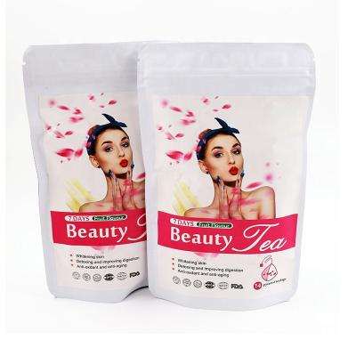 China 7-Day Ritual Beauty Detox Tea with Collagen Powder and Chinese Herbal Ingredients for sale