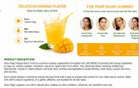 China OEM Mango Beauty Powder Drink With Glutathione & Vitamin C For Skin Brightening And Collagen Support for sale