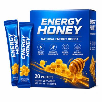 China OEM New Men Energy Booster Honey with Ginseng Maca as Vital Supplements for sale
