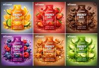 China Premium Energy Gel Mixed Flavors with Complex Carbs Electrolytes and Amino Acids for sale