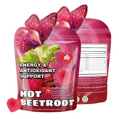 China Customized Beetroot Gummy Supplement For Beauty Radiance Natural Energy And Antioxidant Support for sale