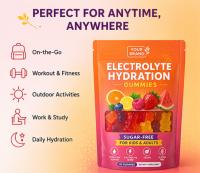 China Sugar Free Vegan Electrolyte Gummy Hydration Products With Calcium Magnesium Vitamin C For Sports Energy for sale