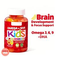 China Gelatin Free Omega 3 DHA Kids Gummies For Brain Health And Immune Support for sale