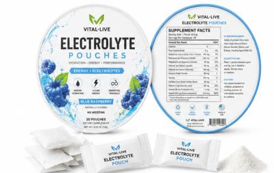 China Blueberry Flavor Electrolyte Pouches Magnesium Potassium B6 B12 C Vitamin Powder Sports Hydration Recovery Supplement for sale