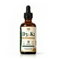 China Wholesale 10000 IU Vitamin D3 + K2 Liquid Drops with Organic MCT Carrier Oil - Private Label Ready for sale