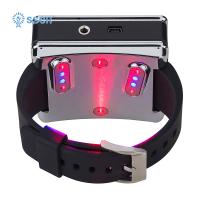 China Hypertention / Cancer Laser Healing Device , Laser Therapy Watch With Red / Blue Light for sale